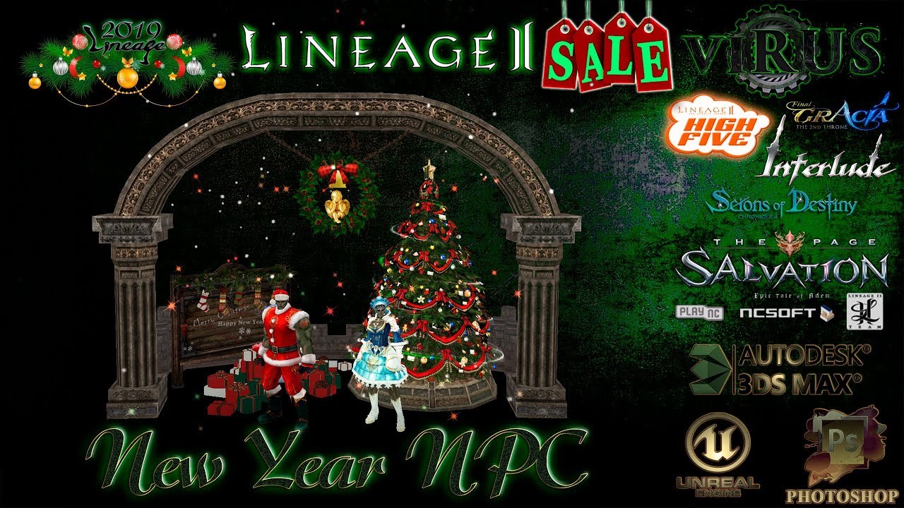 NPC New Year Orc with Effects. NEW YEAR 2019. Any chronicle ◄√i®uS►