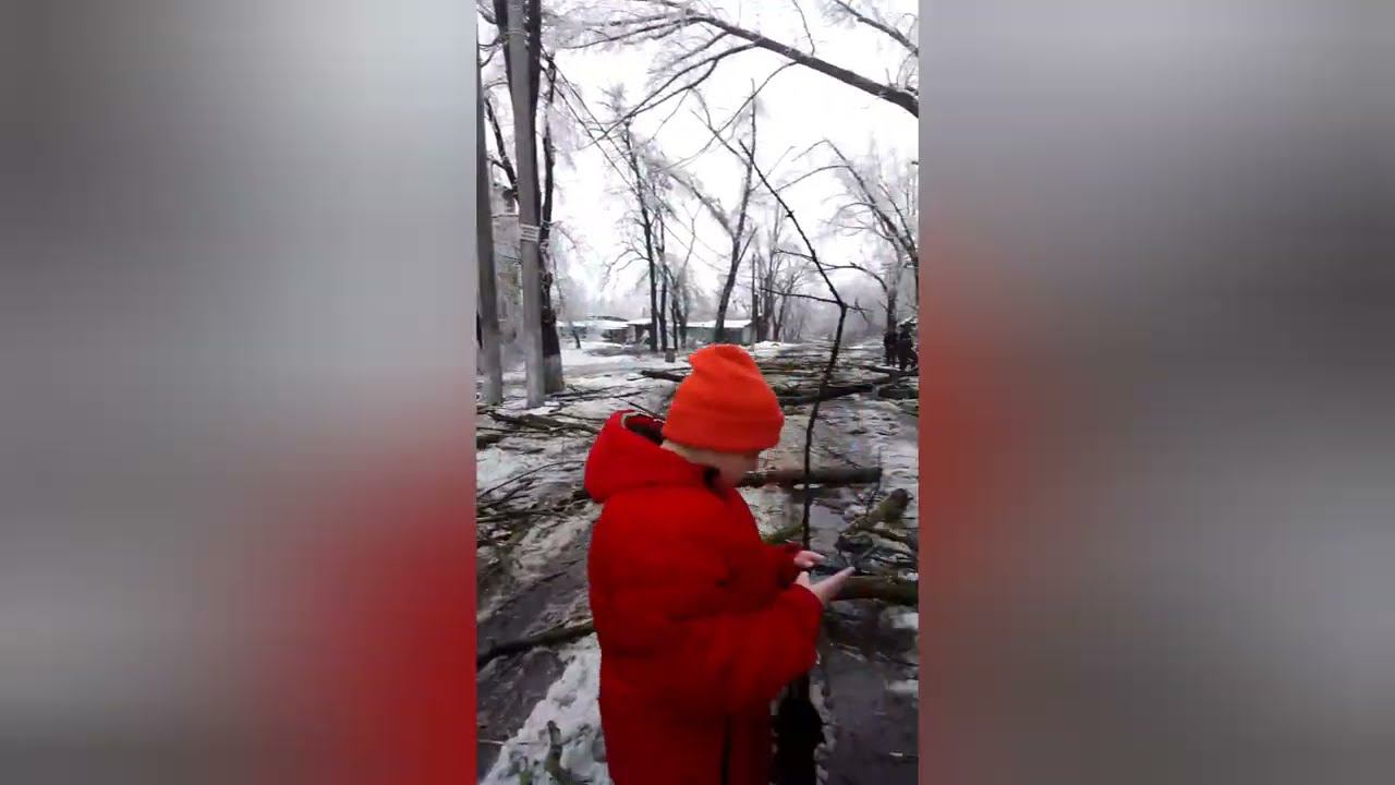 Редкие кадры. Снег, дождь+мороз.