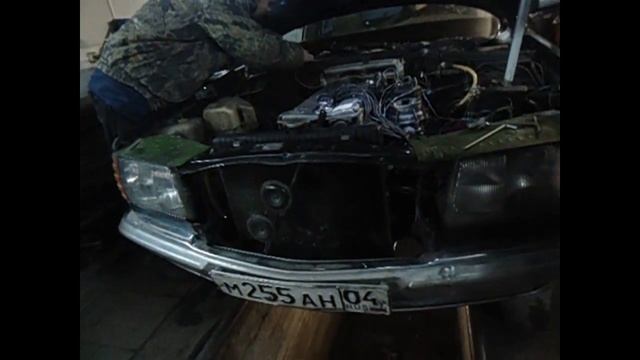 Мерседес 126 ,пробный пуск (попытка №2,неудачная)