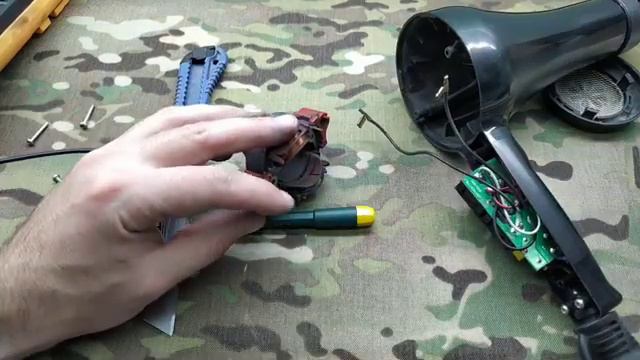 Ремонт фена. Не работает вентилятор