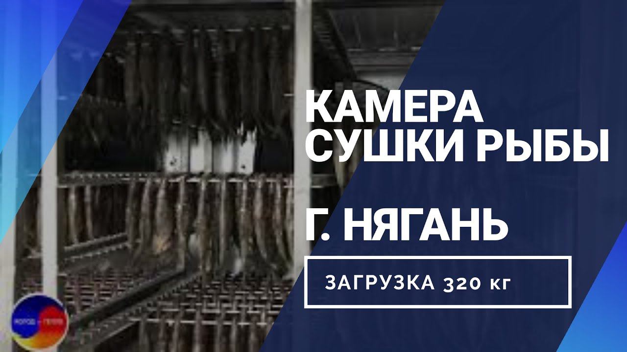 Сушильная камера для вяления рыбы загрузкой 320-400 кг. Бюджетный вариант исполнения.
