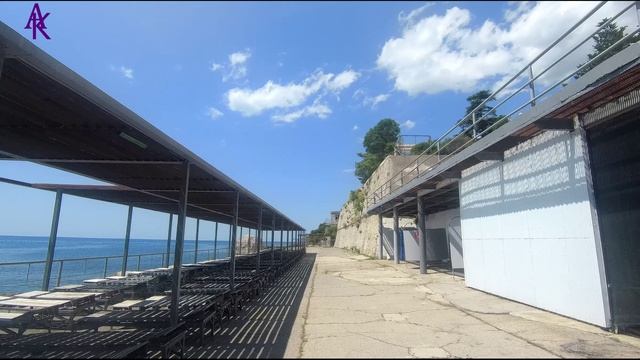 Крым. ЮБК. Мисхор. Пляж пустой, санаторий не открылся. И много другого интересного. 21.06.23