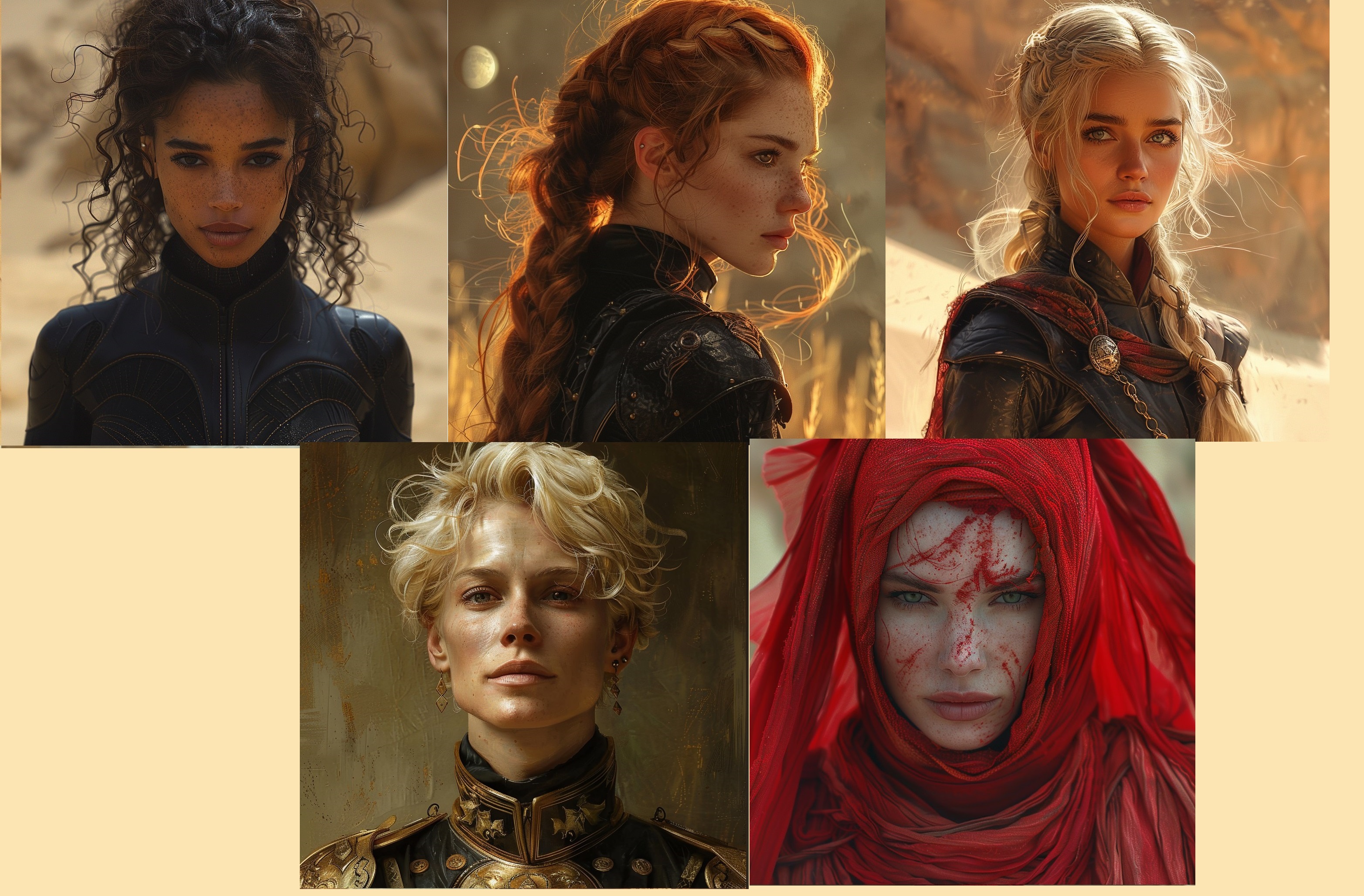 Героини Игры Престолов в стиле Дюны