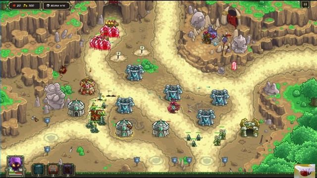 Kingdom Rush Origins (Невозможно) → Престол Головоруба