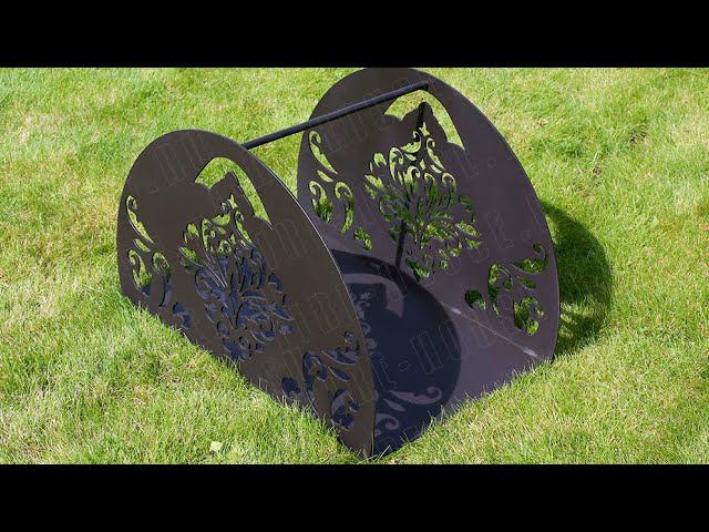 Обзор большой дизайнерской дровницы от компании Fire-House