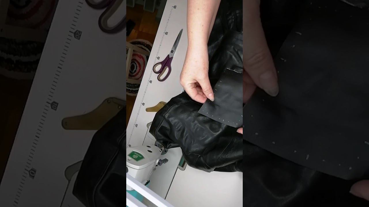 Ремонт кожаной куртки. Частичная замена кожи.Наталья Яровая