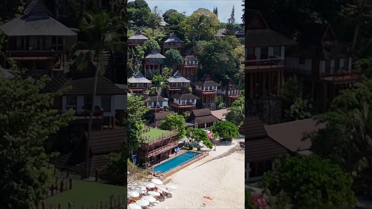 Отель Phi Phi The Beach Resort с высоты птичьего полета  #shorts #thailand