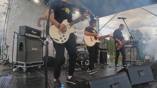 КИНО - красно желтые дни (cover live)