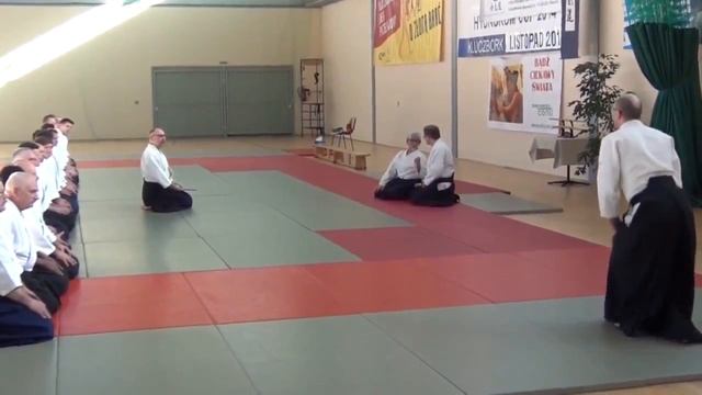 Мастер-класс Минору Канецука сенсея на 25-летии Польской Федерации Айкидо.