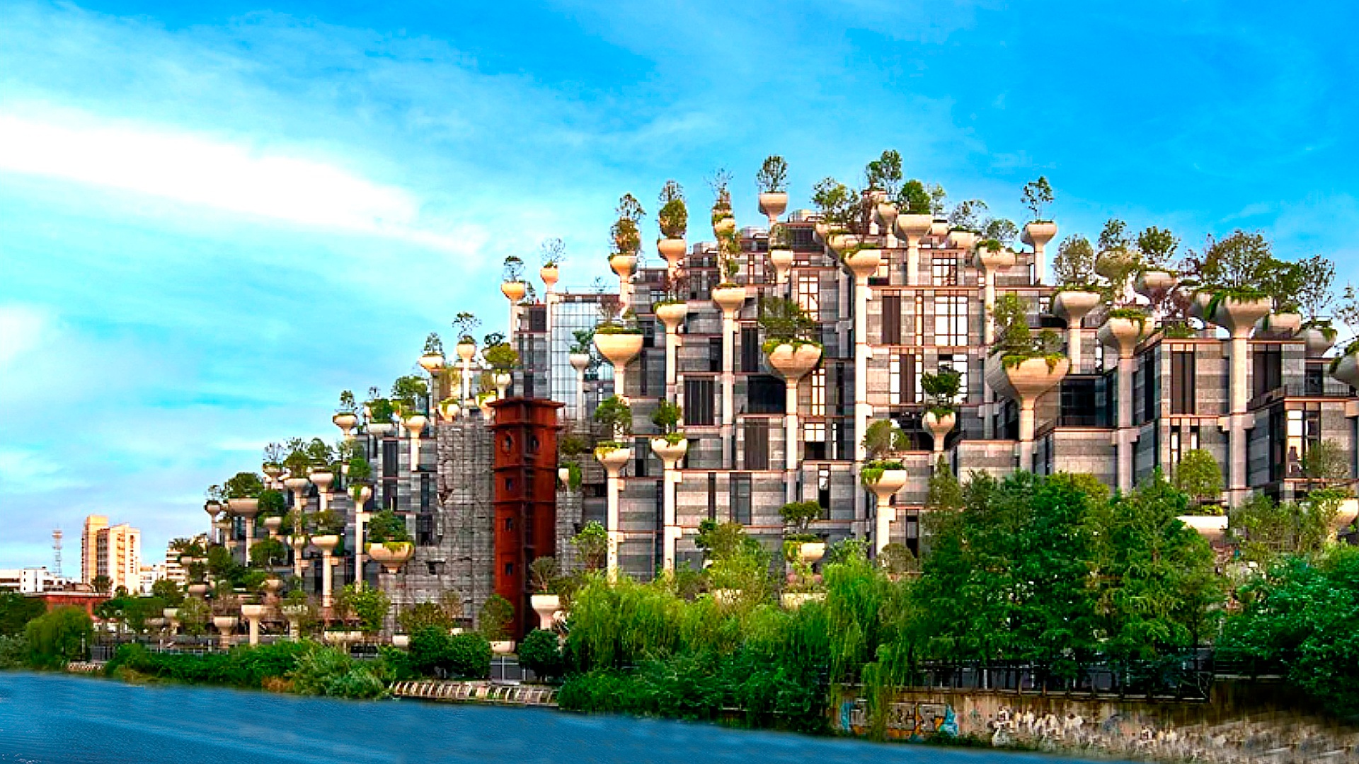 Чудо света комплекс 1000 деревьев в Шанхае открывается.mp4