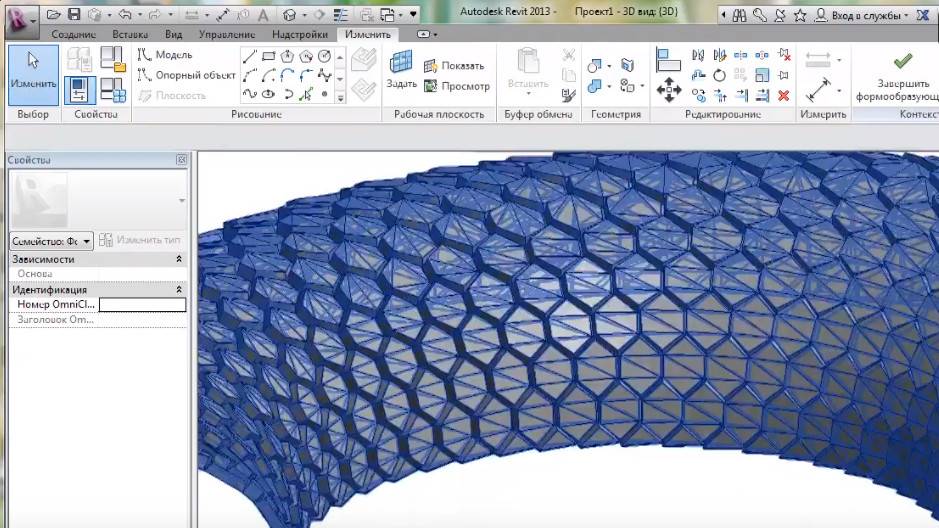 Панели по образцу Revit 2013