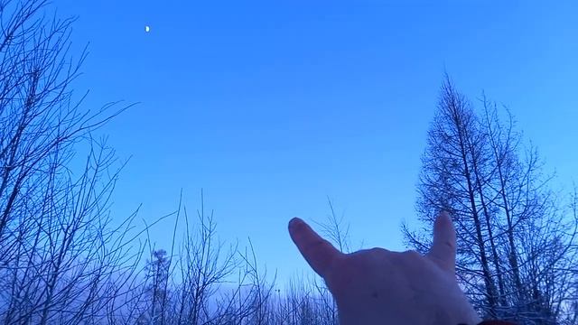 Ориентирование по Луне и часам (практический пример 4)