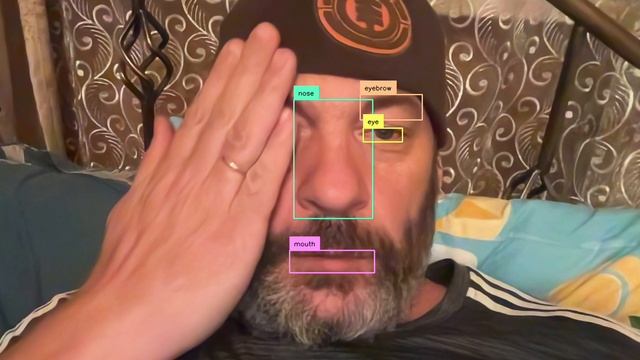 Продолжаем эксперименты. Сделали свою модельку для распознавания частей лица на базе фреймворка YOLO