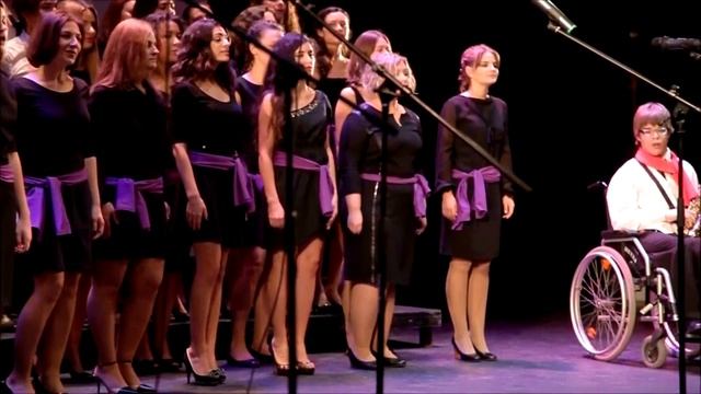 Кузнецов Глеб. Песня "Desperado" c хором им. Жоржа Брассенса 25.10.2014