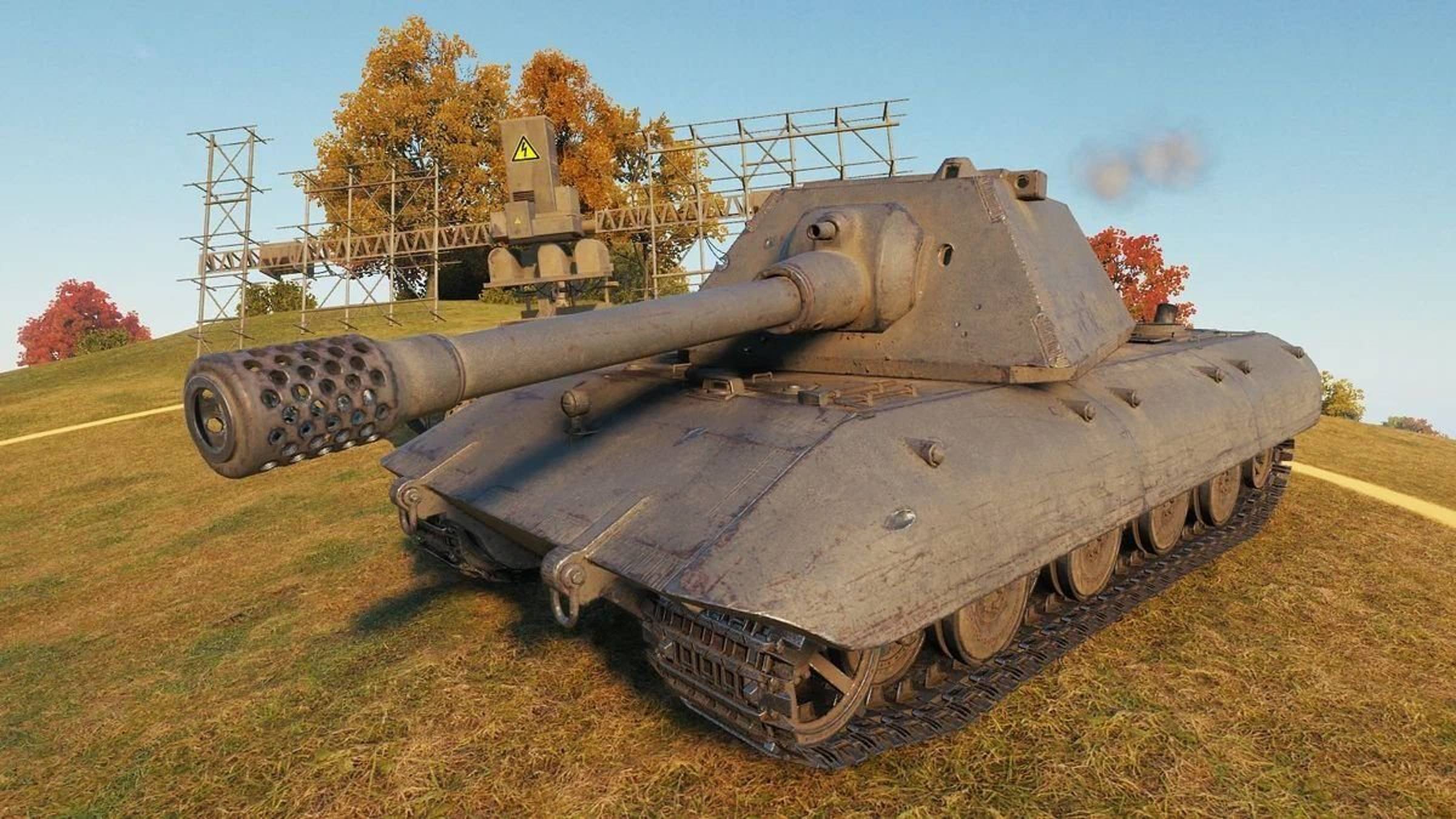 Всем привет Я играю на танке E-100 в танкс блиц.