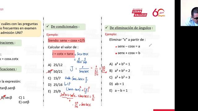 UNI Anual 2021 | Semana 12 Trigonometría