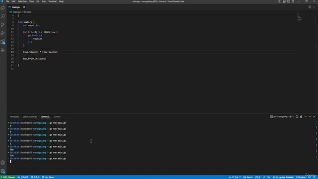 3. Golang: Mutex Ensuring Data Consistency