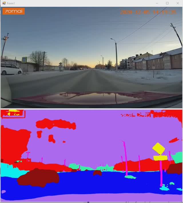 Segmentation objects of road