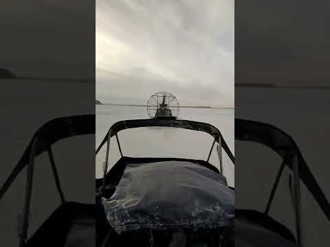 Проверяем тягу аэролодки на практике (3чел+груз+2лодка)