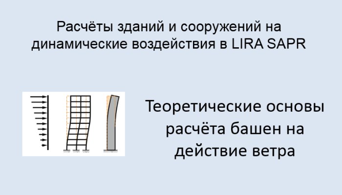 Расчёт на динамические воздействия в Lira Sapr Урок 5 Расчёт башен на воздействие ветра