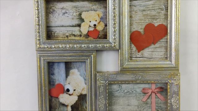 Фоторамка коллаж мультирамка "Platinum", цвет: белый, на 4 фото, 10*15 см. BIN-112181_WHITE