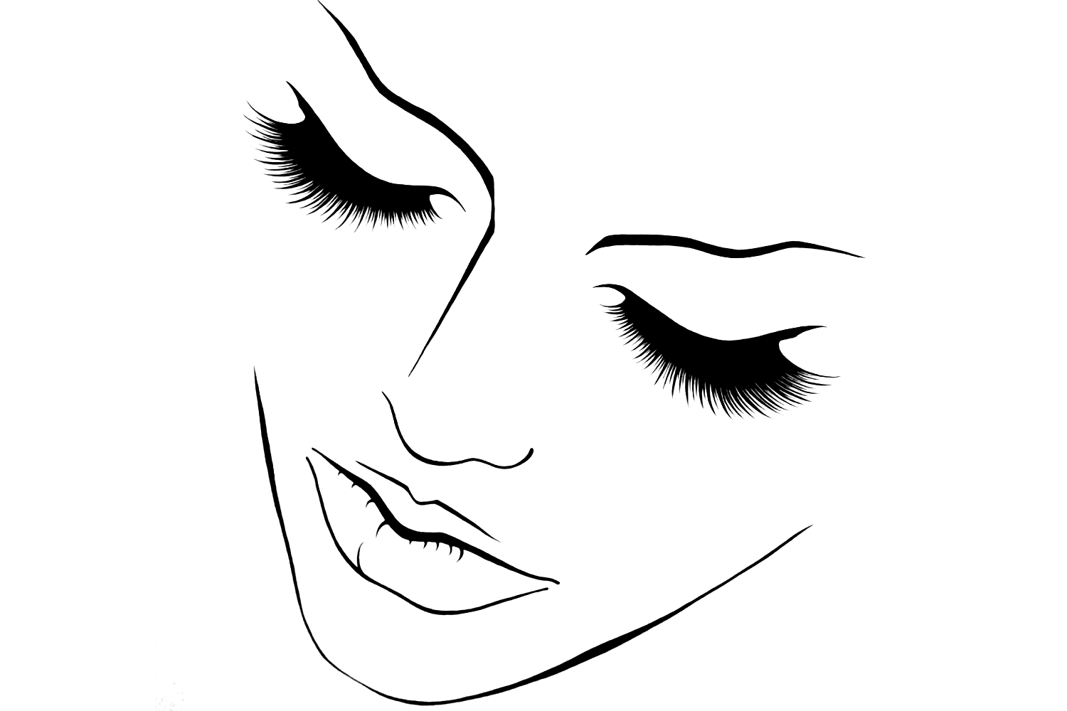 Лицо девушки (акрил) (Girl's face (acrylic))