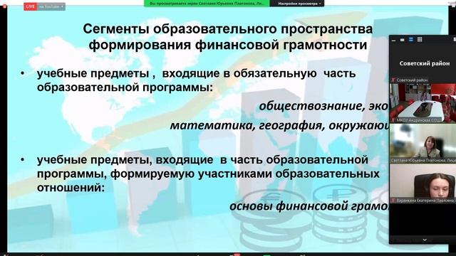 Механизм внедрения финансовой грамотности в ООП