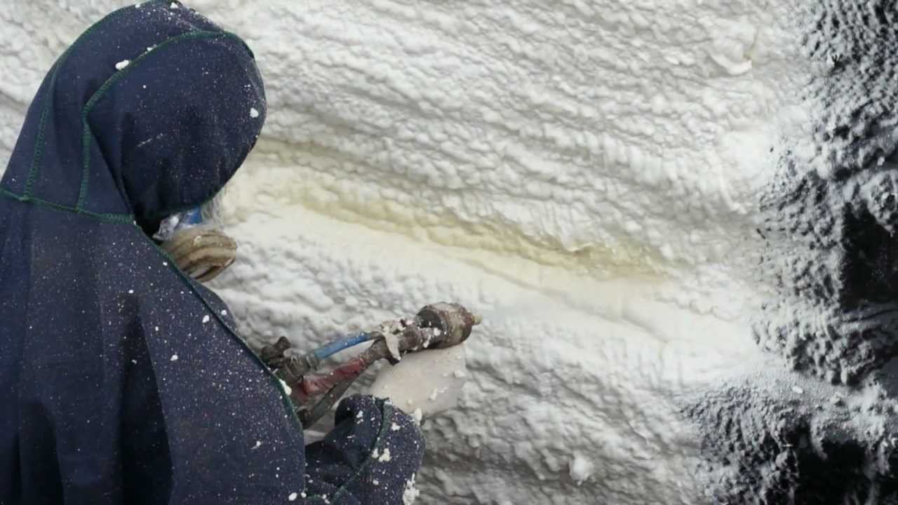 Утепление фундамента ППУ