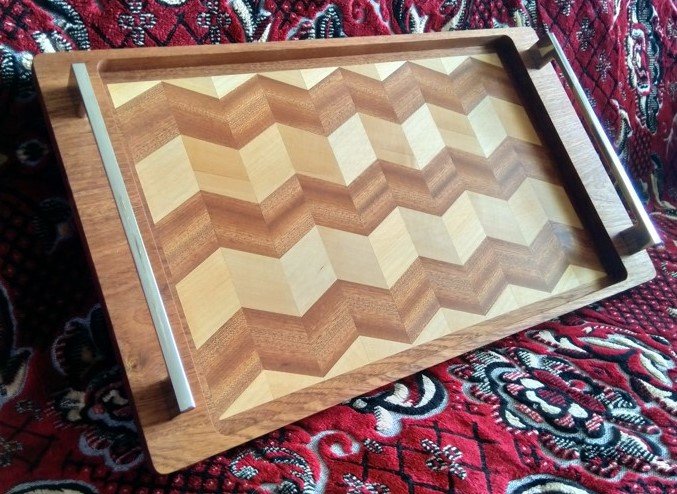 Стильный 3D подносик для чая и кофе