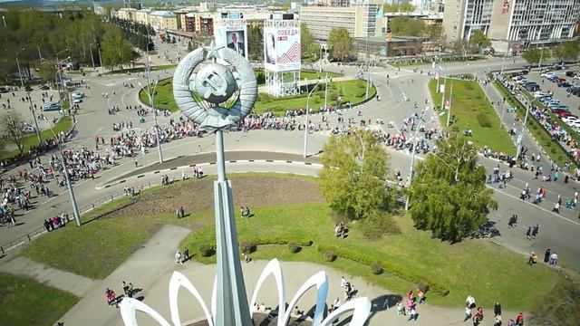 Кусочек съемок 70-летия Великой Победы в Новокузнецке