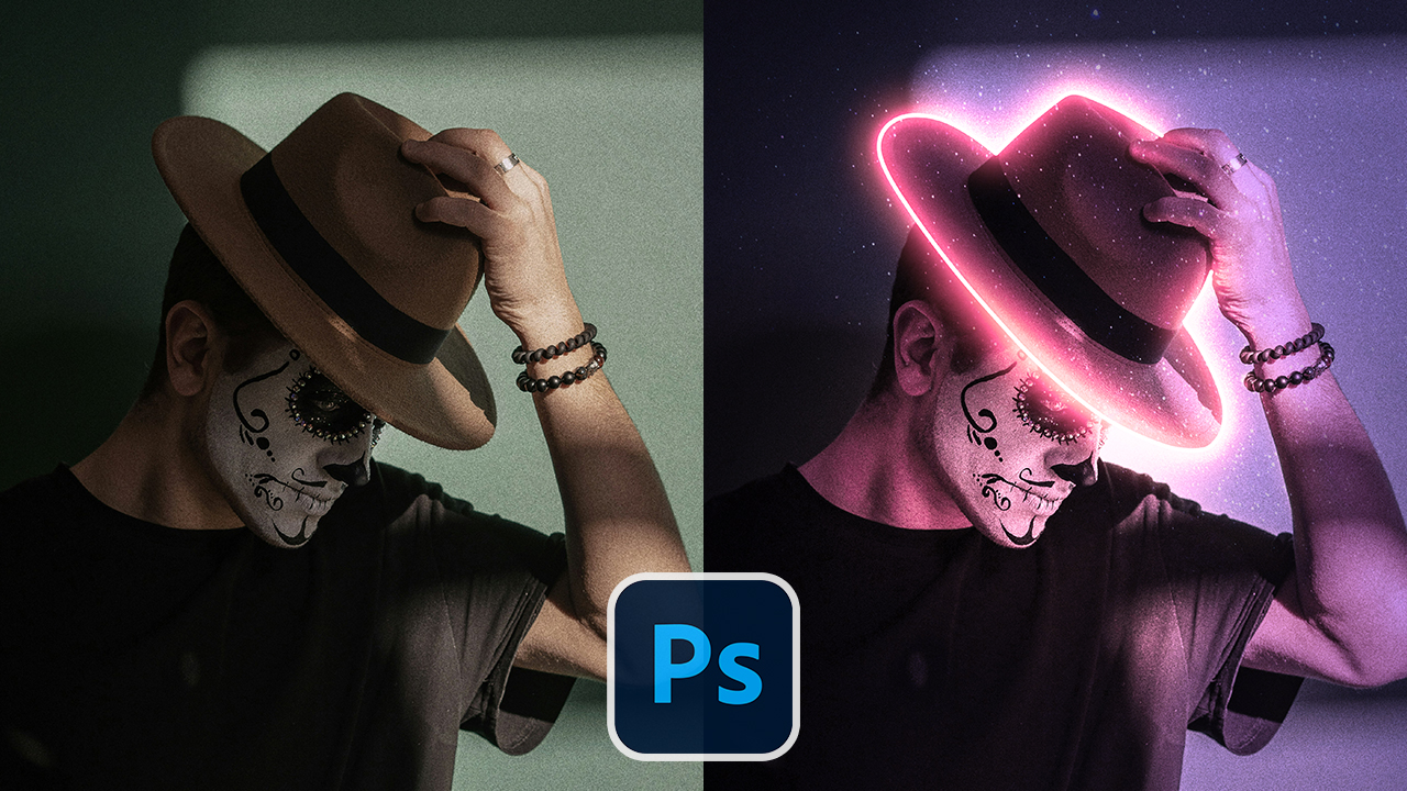 Свечение  в Photoshop  Glow Effect (неон) за 5 минут пошаговый урок. Step by Step