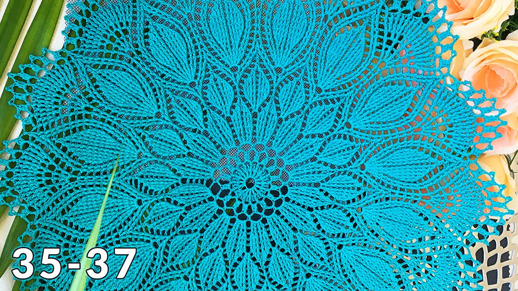 Салфетка крючком, Паола, 35-37.mp4