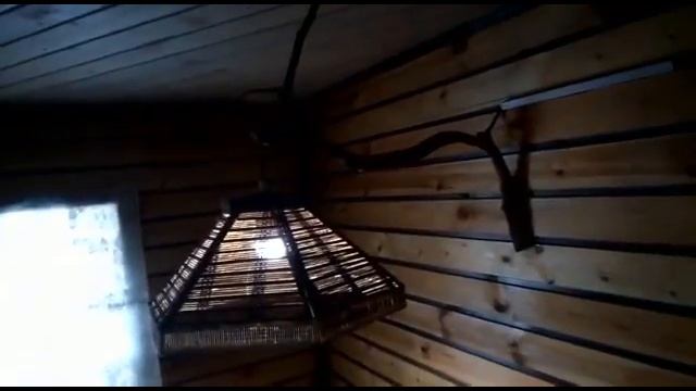 Оригинальное бра из ветки .