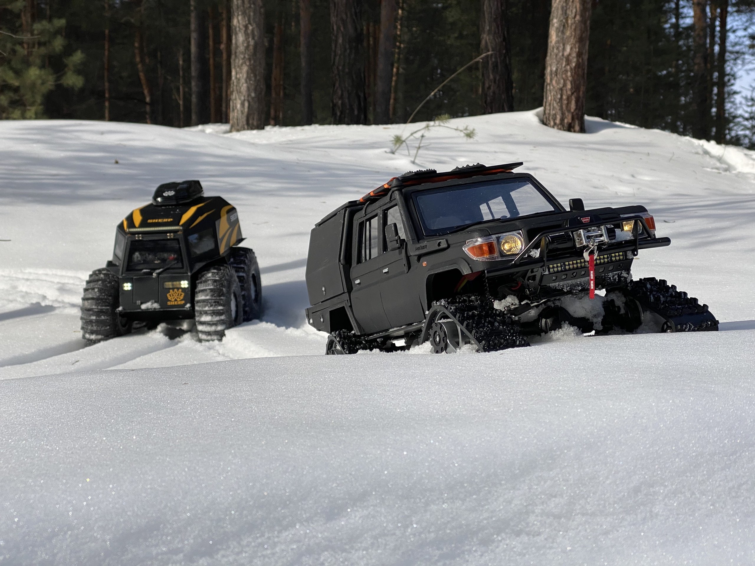 Снежные Приключения Внедорожников Toyota LC79, Шерп и Land Rover Disocovery