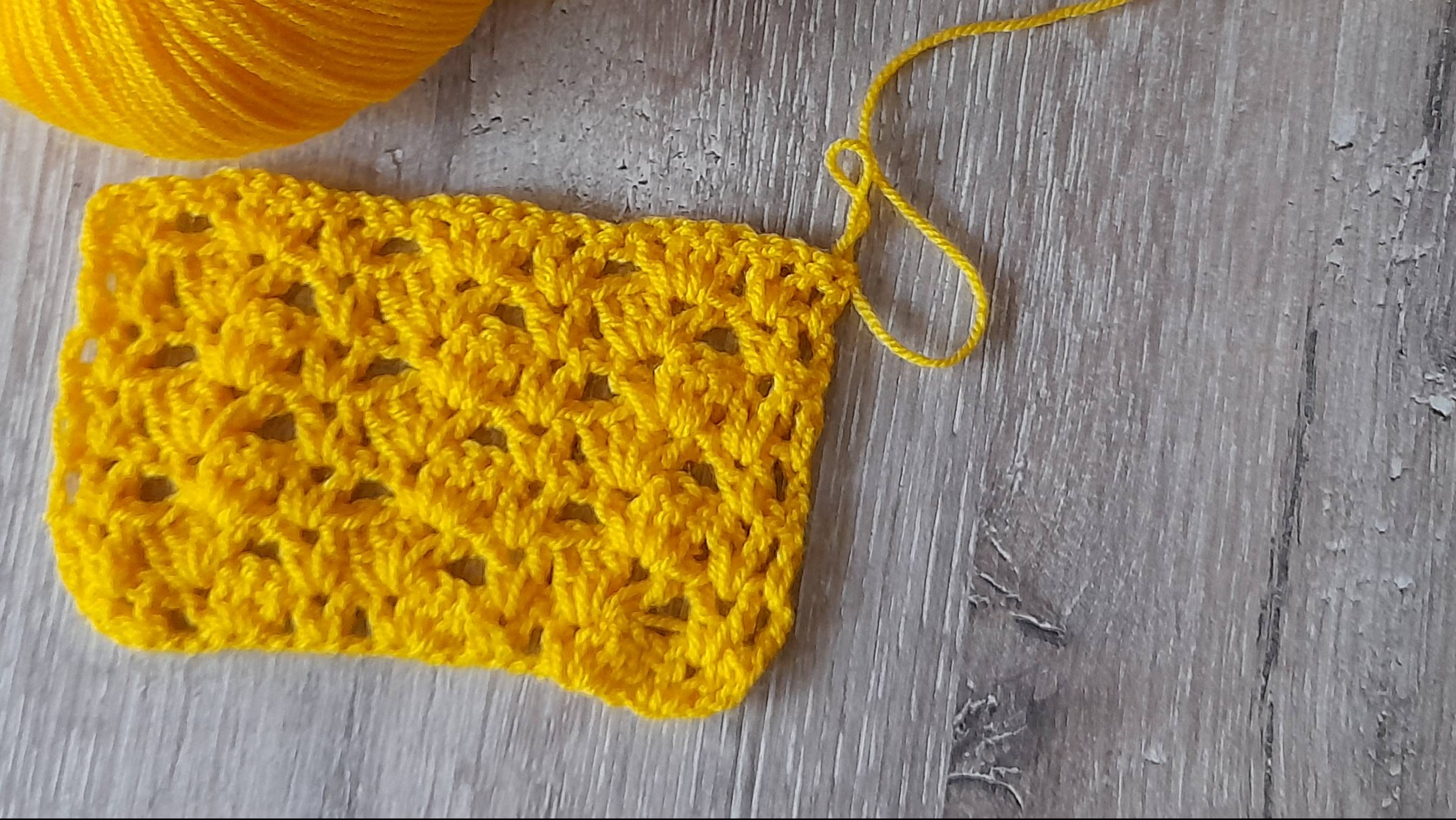 Солнечный узор крючком