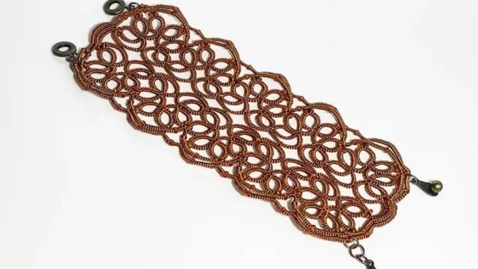 Фриволите. Ажурный браслет (2 часть). МАСТЕР КЛАСС. Frivolite