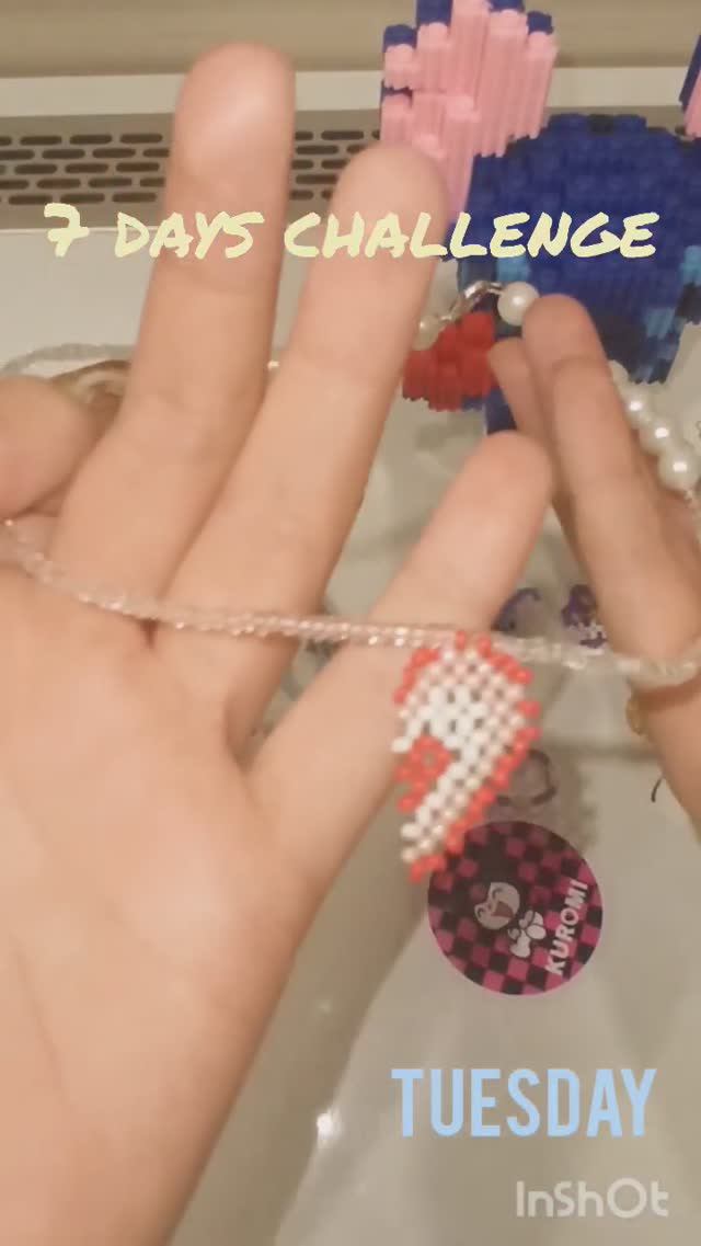 7 days challenge Tuesday (2 день) #бисер #бисероплетение #кулоны #сердце #7dayschallenge