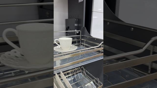 Посудосушитель с подъемником FLAT LINE для верхней базы😲🔥 #aks #аксмебель #kitchen #вседлядома