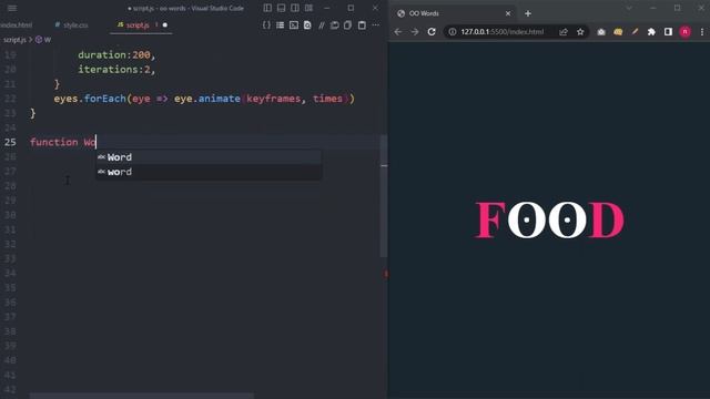 Double OO Words Game Using HTML CSS & Javascript | Javascript Game ...