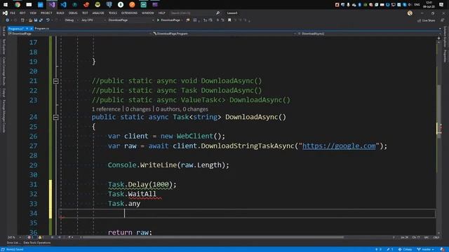 Язык программирования С# №5 async_await и другие фантастически твари.