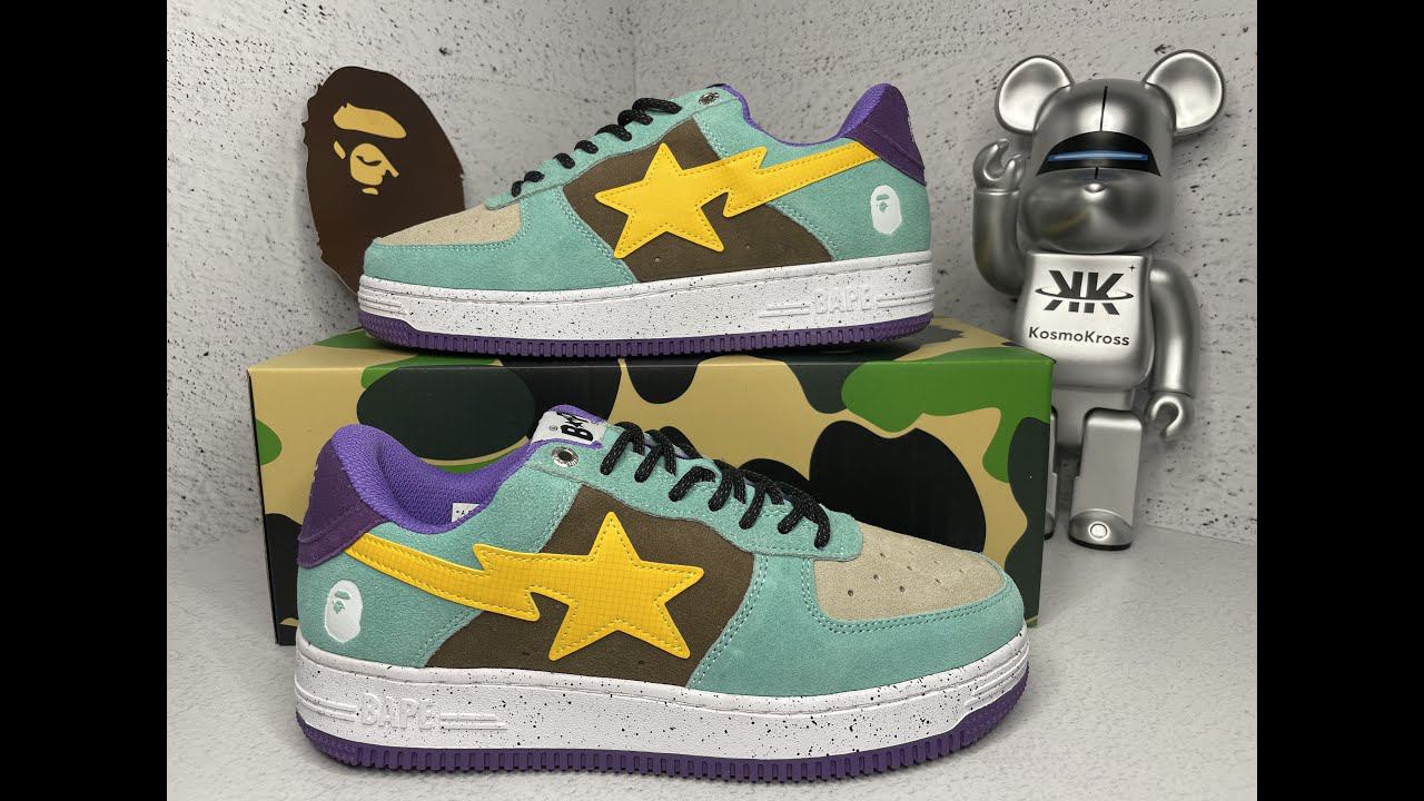 Кроссовки A Bathing Ape - Bape Sta 'Brown Yellow'
