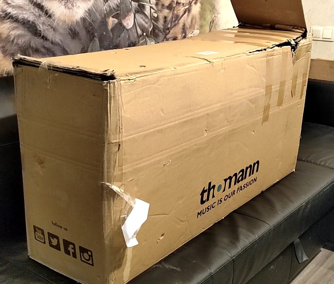 Thomann распаковка посылки в декабре 2021