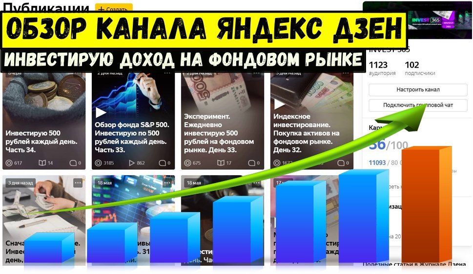 Сколько я заработал на Яндекс Дзен за 1,5 месяца? Инвестирую весь доход на фондовом рынке.