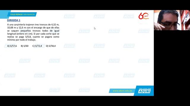 San Marcos REPASO 2021 | Semana 08 Aritmética