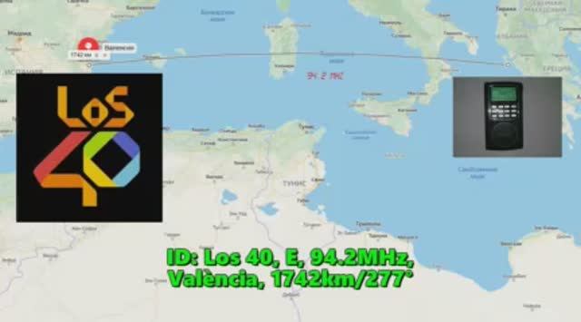 29.06.2016 08:16UTC, [Es], Los 40, Испания, 94.2МГц, 1742км