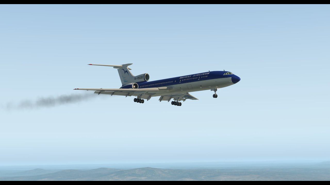 X-plane 11 / Tu 154 / Посадка Братск ( UIBB )