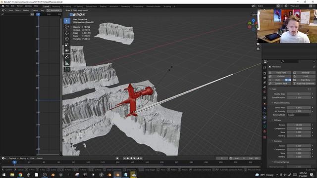 Tutorial_ Spaceship Through Canyon (Vapor trails, etc.)
