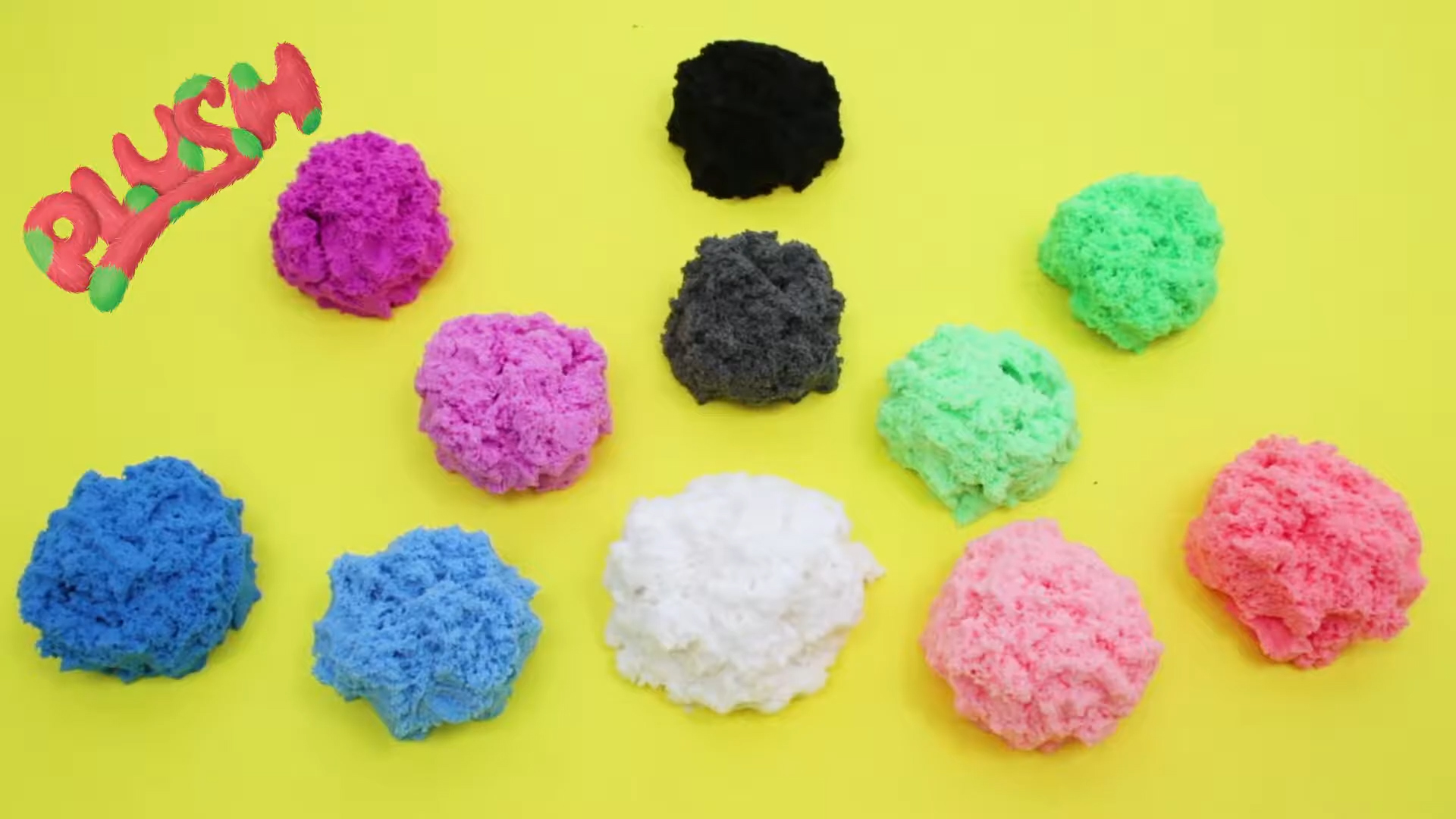 Смешивание Плюша разных цветов. Смешиваем белый цвет.