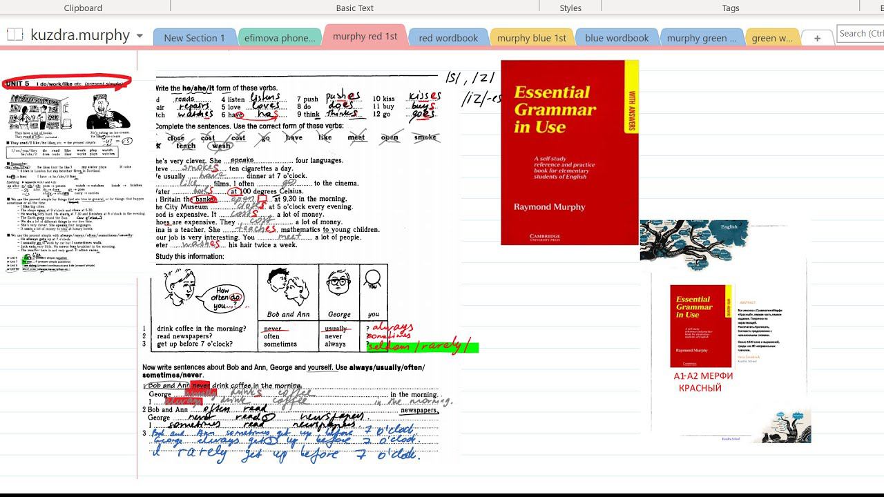 5.2 Essential Grammar in Use. Unit 5. Exercises