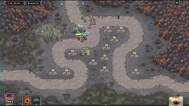 Kingdom Rush(Ветеран) → 7÷12Гулкие Рудники,Переход Ледяных Ветров,Храм Гроз,Пустоши, Долина Прокляты